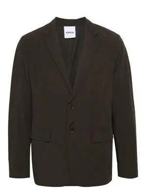 Aspesi Single-breasted Taffeta Blazer - Green