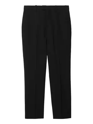 Burberry Wool Tailored Trousers - Black