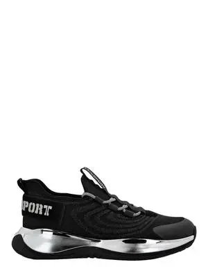 PLEIN SPORT Runner Logo-plaque Sneakers - Black