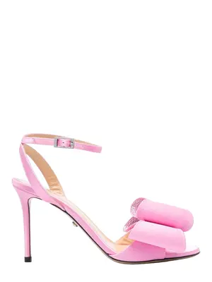 Mach & Mach 95mm Bow-satin Sandals - Pink