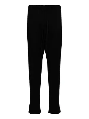 GREG LAUREN Grosgrain-trim Track Pants - Black