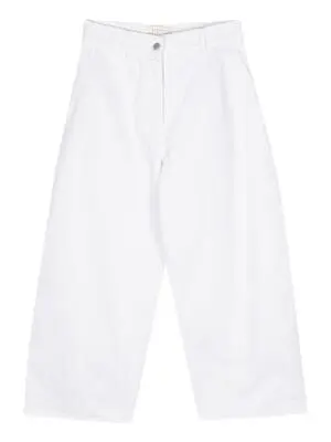 Studio Nicholson Chalco Mid-rise Wide-leg Jeans - White