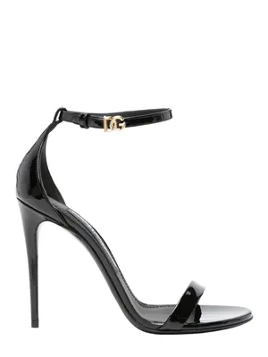 Dolce & Gabbana 105mm Leather Sandals - Black