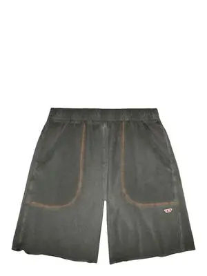DIESEL® Faded-effect Cotton-jersey Shorts - Grey