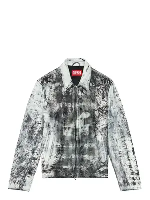 DIESEL® L-pylon-a Leather Jacket - White