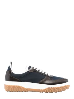 Thom Browne Letterman Panelled Sneakers - Blue
