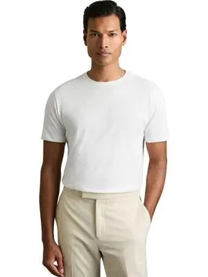 REISS Bless Cotton Crew-neck Tailored-fit T-shirt