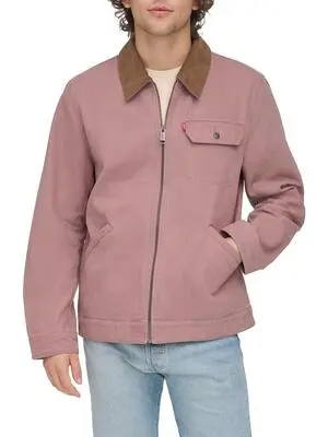 LEVI'S Lightweight Cotton Twill Utility Jacket - Mauve