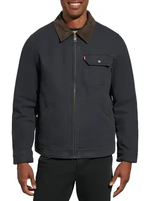 LEVI'S Levi's Lightweight Cotton Twill Utility Jacket Navy