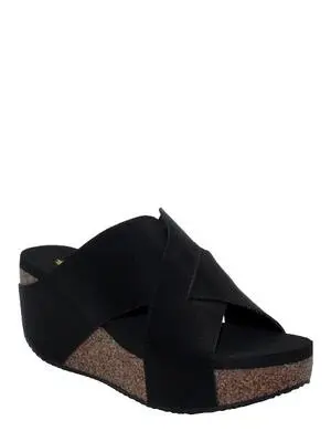 VOLATILE Firefly Wedge Platform Sandals - Black