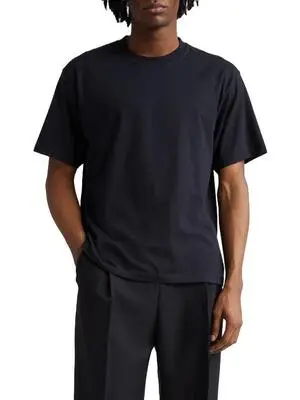 STOCKHOLM SURFBOARD CLUB Back Logo Organic Cotton Graphic T-shirt - Black
