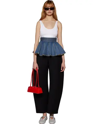 Alaïa ALAÏA Le Teckel Small Goatskin Bag Rouge