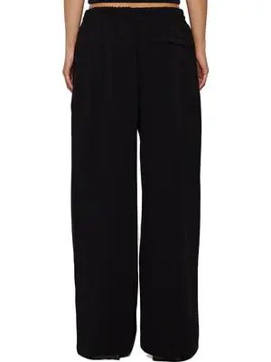 Wardrobe.NYC Straight Leg Knit Trousers - Black