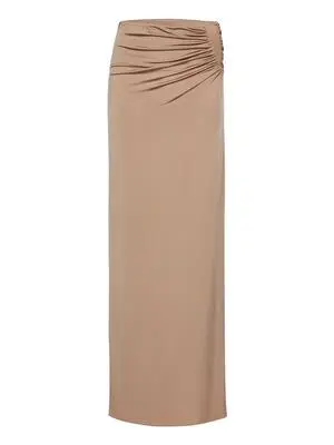 Magda Butrym Maxi Skirt With Cut-out Detail - Beige