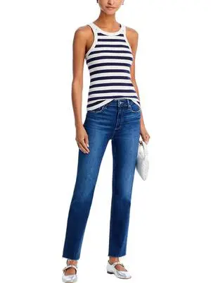 Paige Cindy High-rise Straight Jeans - Foreign Film