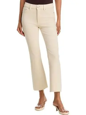 DL1961 Bridget Bootcut High-rise Cropped Jeans - Flax