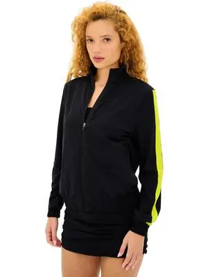 Splits59 Max Rigor Track Jacket - Black/chartreuse