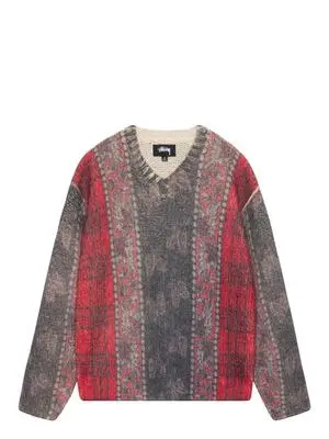 StÜssy Mixed Print Alpaca Sweater - Multicolor