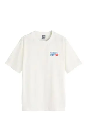 NEW BALANCE Nb Athletics Premium Logo Relaxed T-shirt - Sea Salt