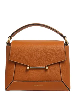 Strathberry Strathberry Leather Mosaic Top-Handle Bag Brown