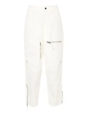 MARANT ETOILE Kelvin Cotton Trousers - Neutrals