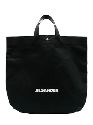 JIL SANDER Book Canvas Tote Bag - Black