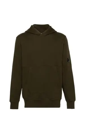 C.P. COMPANY Diagonal Raised Lens-detail Hoodie - Green