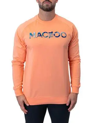 MACEOO Camo Logo Stretch Cotton Sweatshirt - Pink