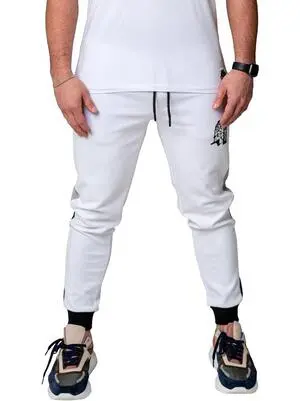 MACEOO Legendary Stretch Cotton Joggers - White