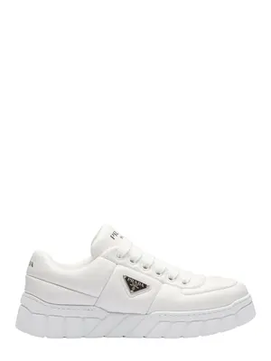 Prada Padded Nappa Leather Sneakers - White