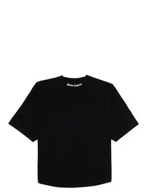 Palm Angels Classic Logo Over Tee /white - Black