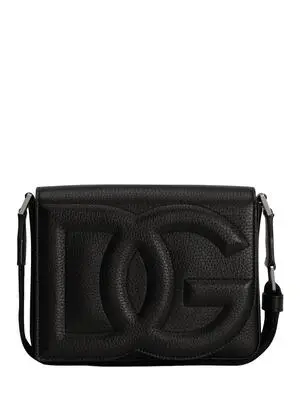 Dolce & Gabbana Medium Logo Crossbody Bag - Black