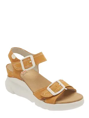ON FOOT 80217 Orleans Wedge Sandal - Ocre