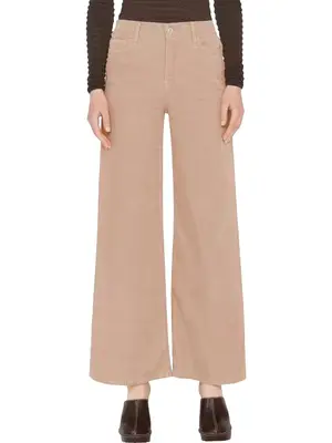 FRAME Le Slim Palazzo Corduroy Pants Blush
