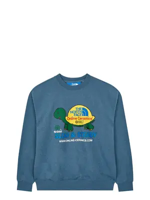 The North Face X Online Ceramics Graphic Crew Sweatshirt - Blue