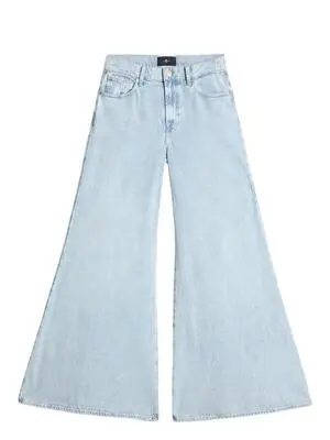 7 For All Mankind Willow Palazzo Wide Leg - Denim