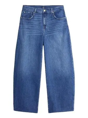 7 For All Mankind Bonnie Barrel Leg Jeans - Blue