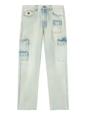 AMBUSH Straight-leg Cargo Jeans - Blue