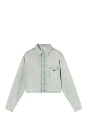 AMBUSH Logo-appliqué Denim Jacket - Blue