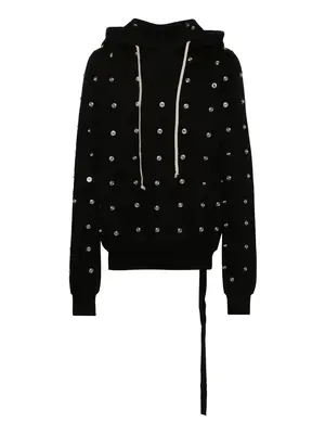 Rick Owens Granbury Cotton Hoodie - Black