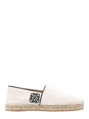 Off-White Anglette Canvas Espadrilles - White