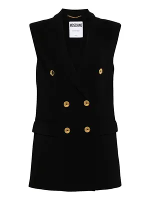 Moschino Blazer-style Gilet - Black