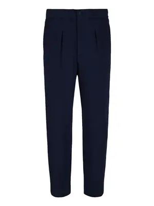 Giorgio Armani Corduroy Tapered-leg Trousers - Blue