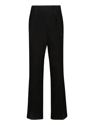 MAISON MARGIELA Straight-leg Gabardine Wool Trousers - Black