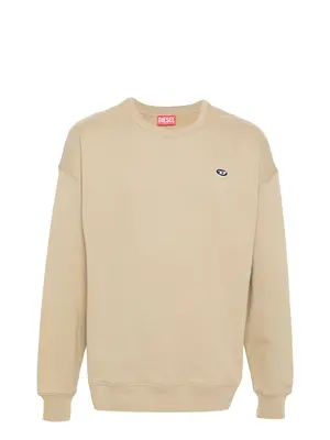 DIESEL S-rob-doval-pj Cotton Sweatshirt - Neutrals