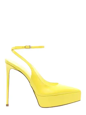LE SILLA Uma 140mm Slingback Pumps - Yellow