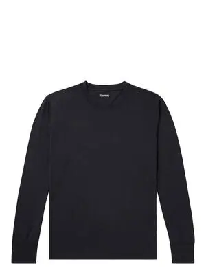 TOM FORD Slim-fit Lyocell And Cotton-blend Jersey T-shirt - Black