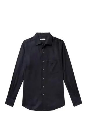 Loro Piana André Arizona Linen Shirt - Blue