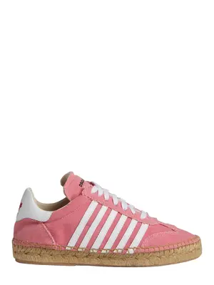 Dsquared2 Stripe-detail Lace-up Espadrilles - Pink
