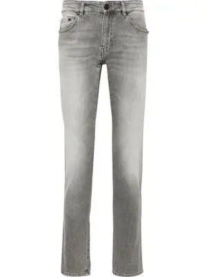 PT TORINO Mid-rise Slim-fit Jeans - Grey